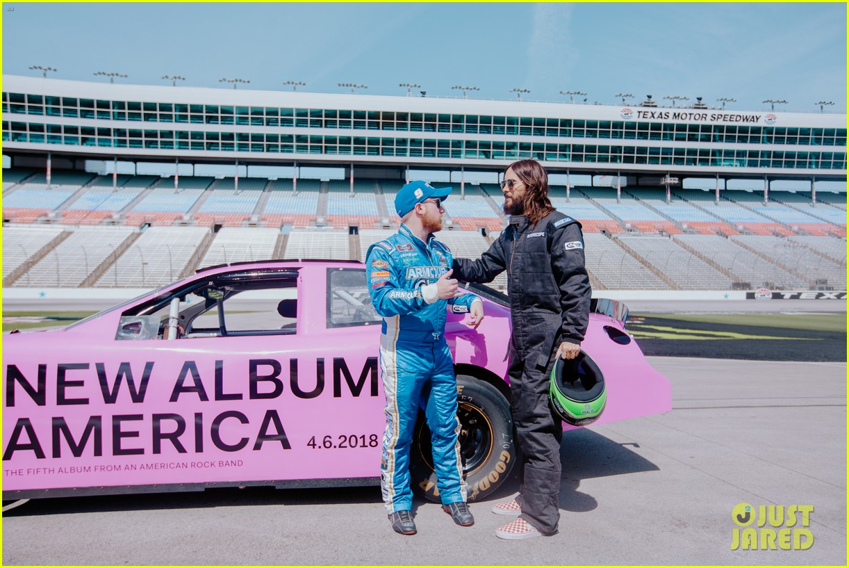 Jared Leto Hits Texas Motor Speedway During Cross-Country Mars Across ...