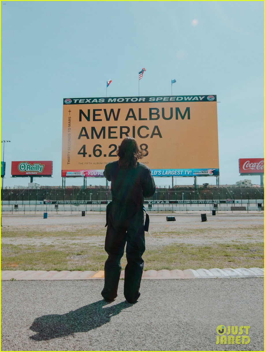 Jared Leto Hits Texas Motor Speedway During Cross-Country Mars Across ...
