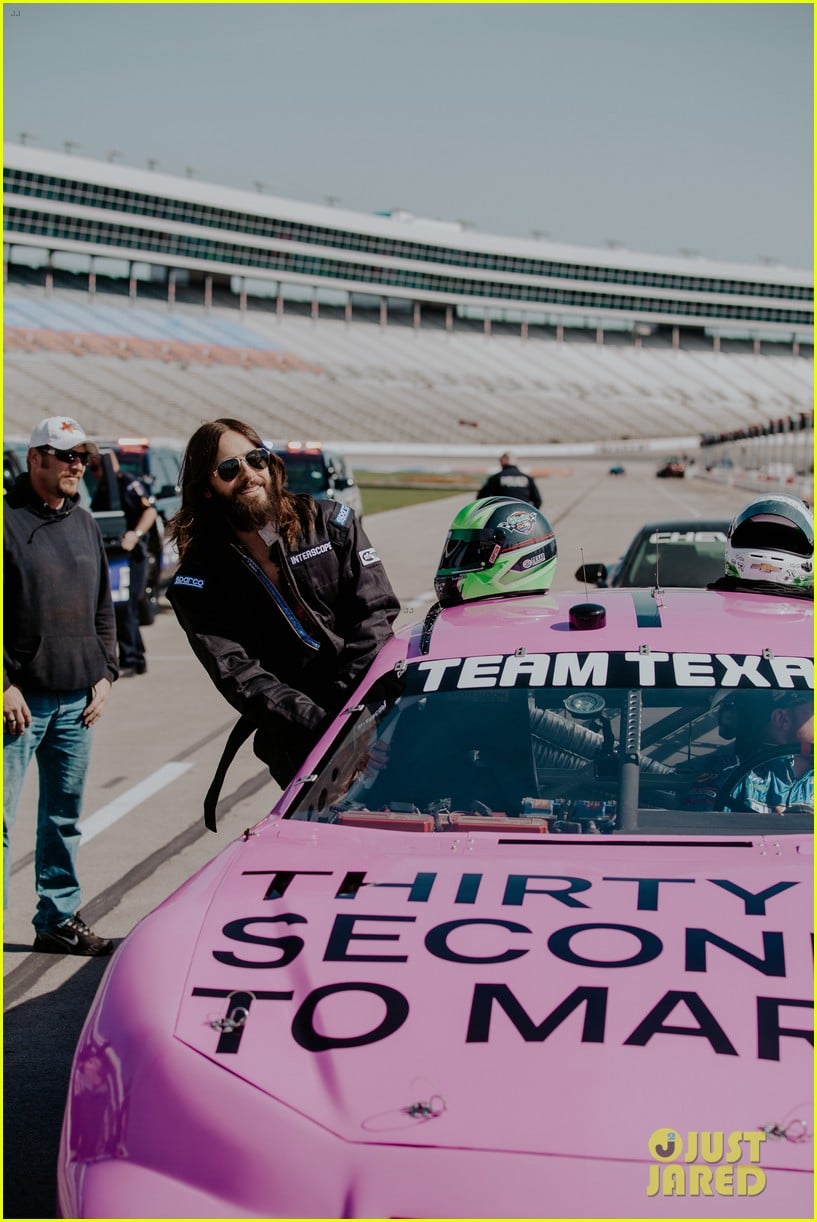 Jared Leto Hits Texas Motor Speedway During Cross-Country Mars Across ...