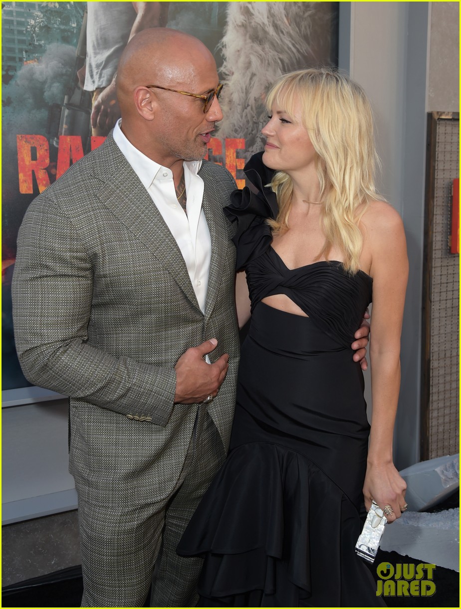 Dwayne Johnson, Malin Akerman, & Joe Manganiello Premiere 'Rampage' in ...