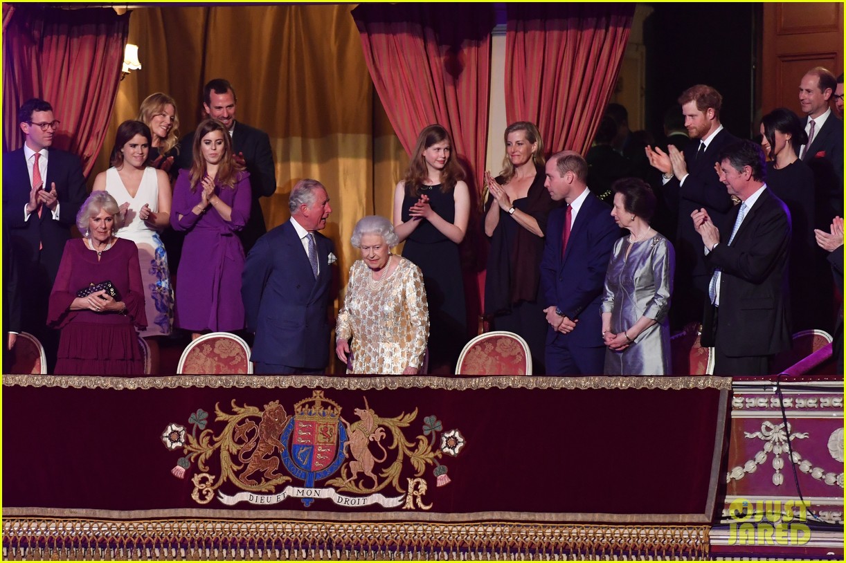 Meghan Markle & Prince Harry Couple Up at Queen Elizabeth's Birthday ...