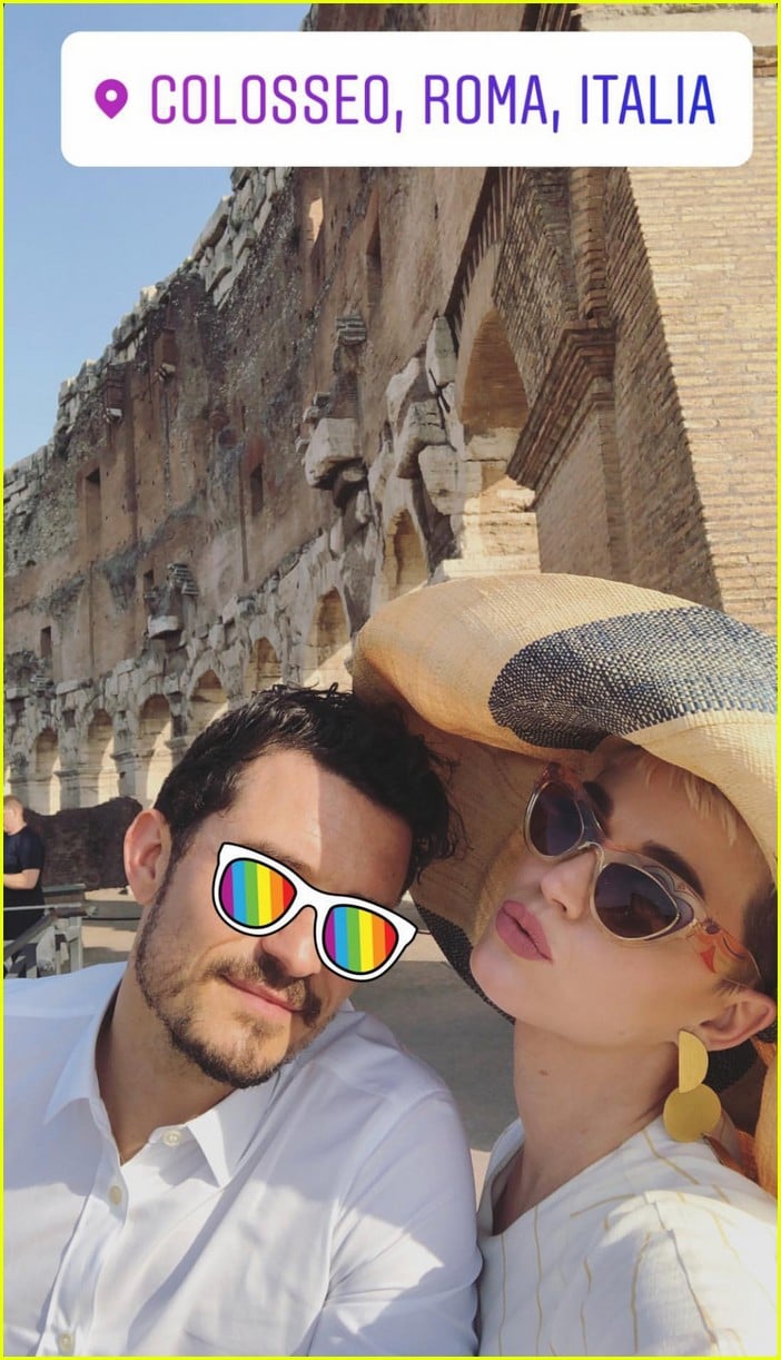 Katy Perry & Orlando Bloom Visit the Colosseum in Rome!: Photo 4074069 ...