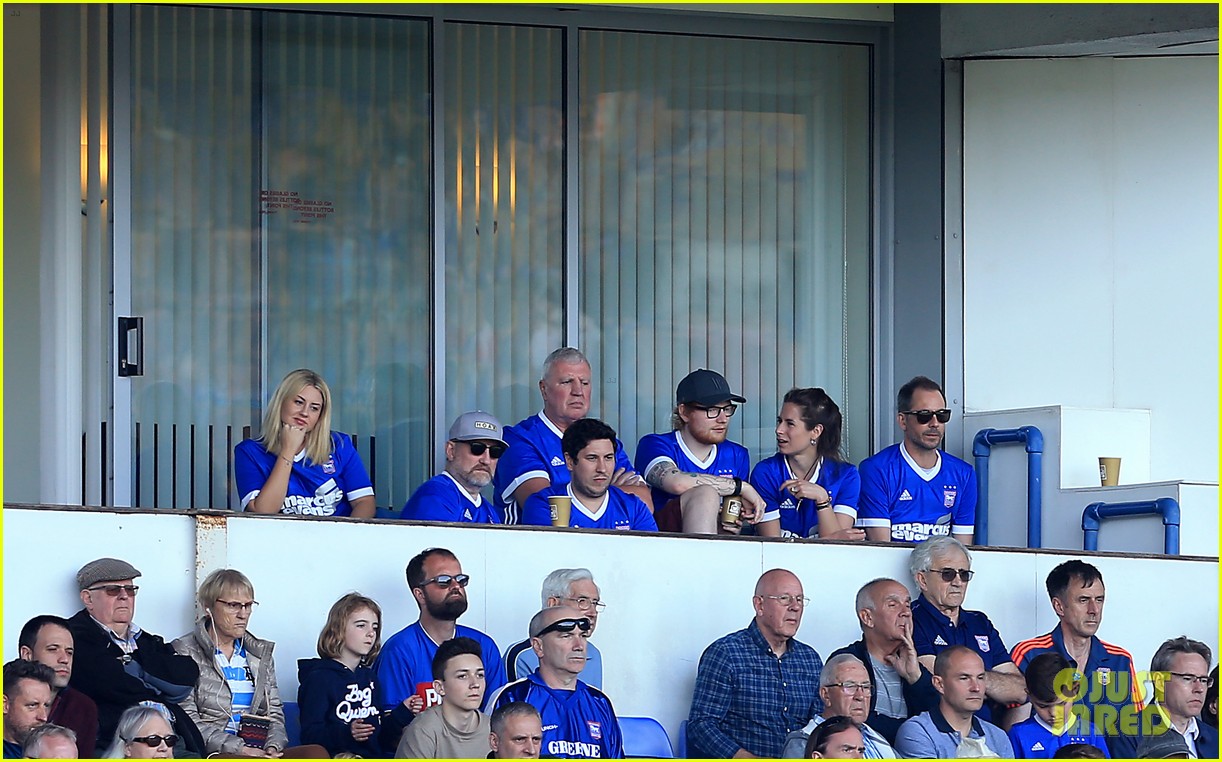 Ed Sheeran & Fiancee Cherry Seaborn Look So Cute Together at Sky Bet ...