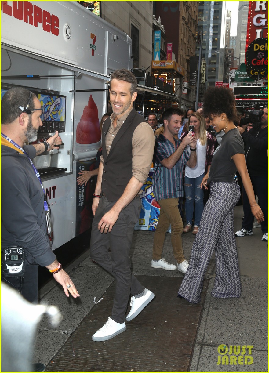 Ryan Reynolds & 'Deadpool' Cast Step Out For 'Good Morning America ...