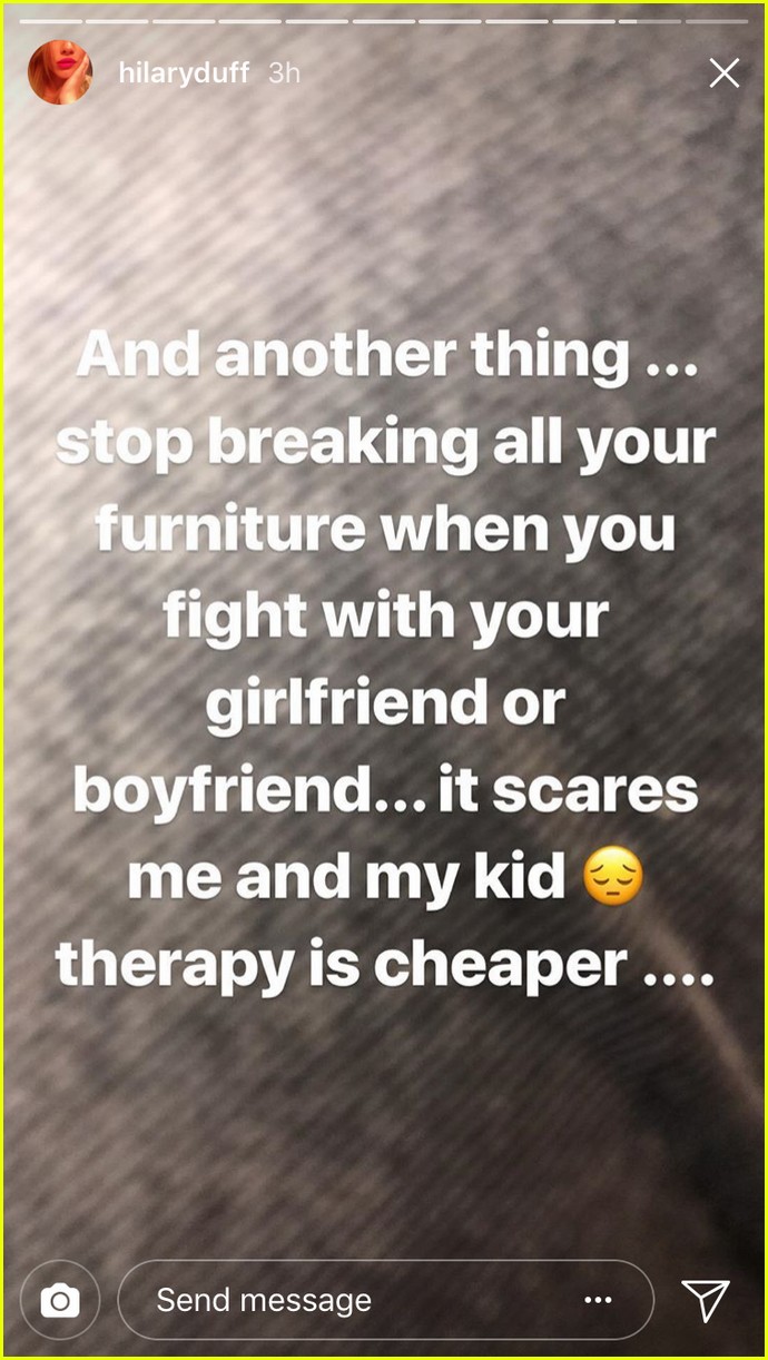 Hilary Duff Calls Out Her Neighbor, Shames Him for Smoking 'Cigarettes ...