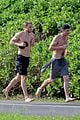 Charlie Hunnam & Garrett Hedlund Go Shirtless for Their Run!: Photo ...