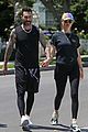 Adam Levine Shows Off Buff Biceps During Walk with Behati Prinsloo ...