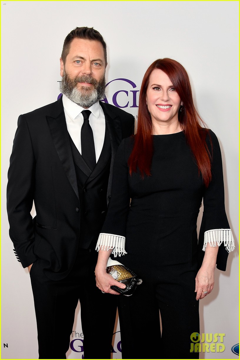Nick Offerman Honors Wife Megan Mullally at Gracie Awards 2018!: Photo ...
