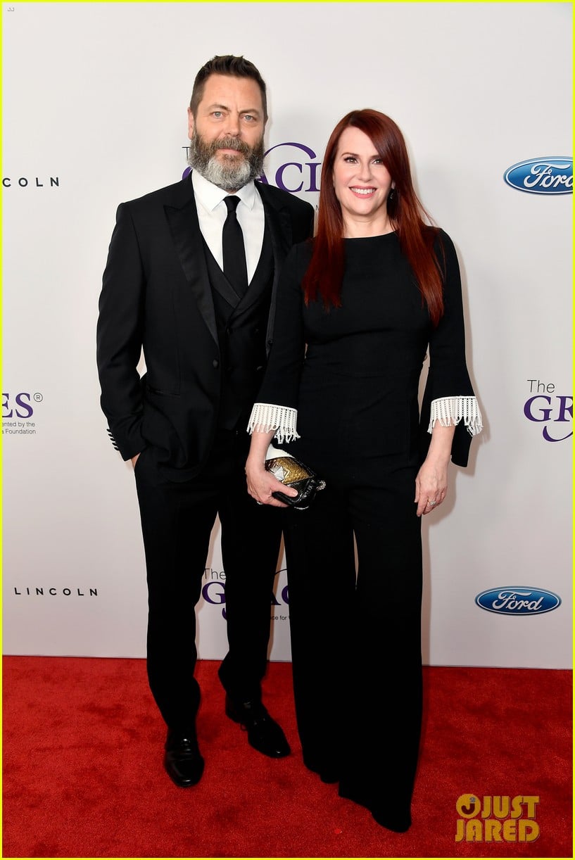 Nick Offerman Honors Wife Megan Mullally at Gracie Awards 2018!: Photo ...