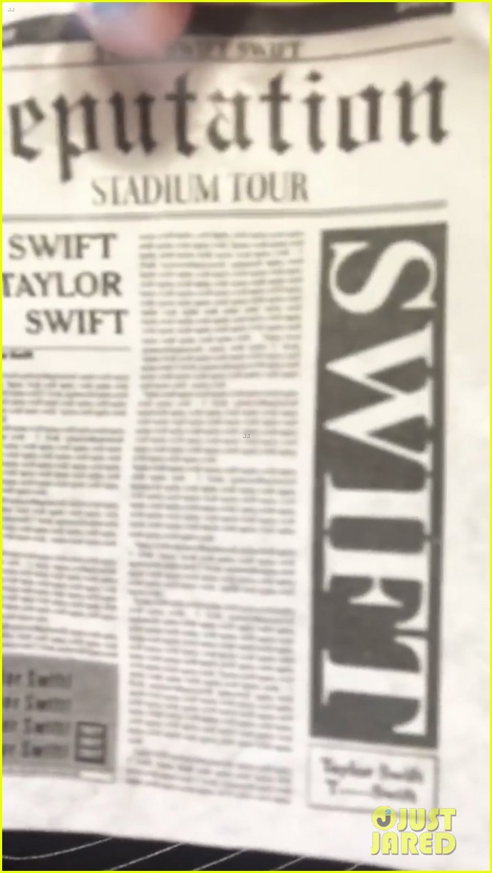 Taylor Swift Shows Off Confetti For Her 'Reputation Tour'!: Photo ...