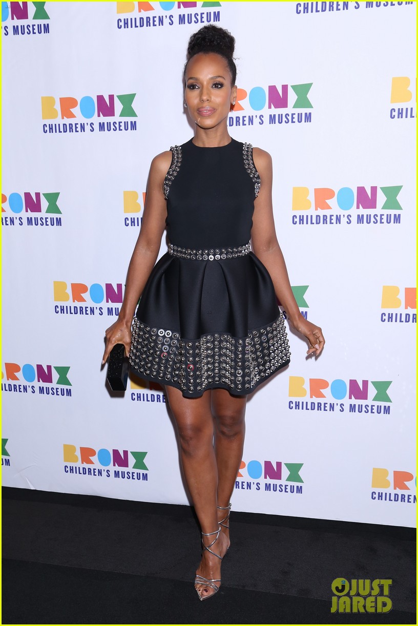 Kerry Washington Goes Pretty in Little Black Dress for Bronx Children's ...