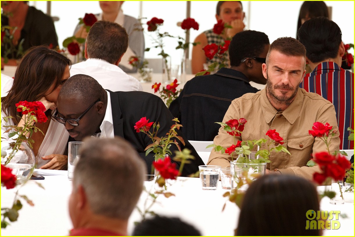 Victoria Beckham Supports Husband David Beckham at Kent & Curwen ...