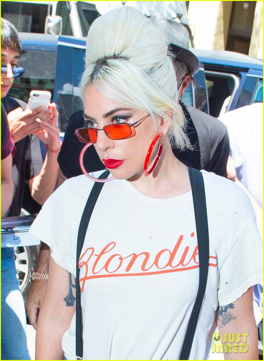 Lady Gaga Arrives at Recording Studio with Boyfriend Christian Carino ...