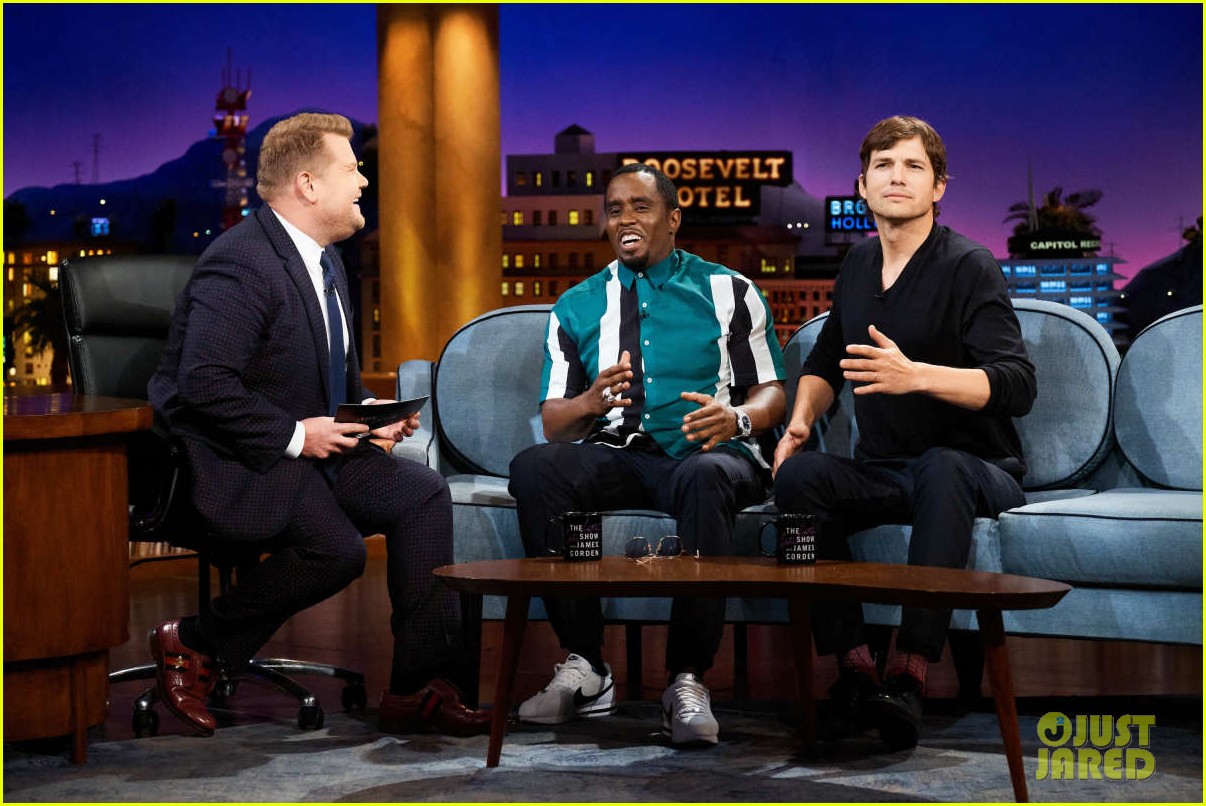Ashton Kutcher & James Corden Burn Each Other with Epic 'Drop The Mic ...