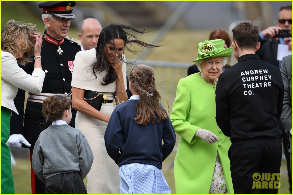 Duchess Meghan Markle Makes First Official Visit with Queen Elizabeth ...