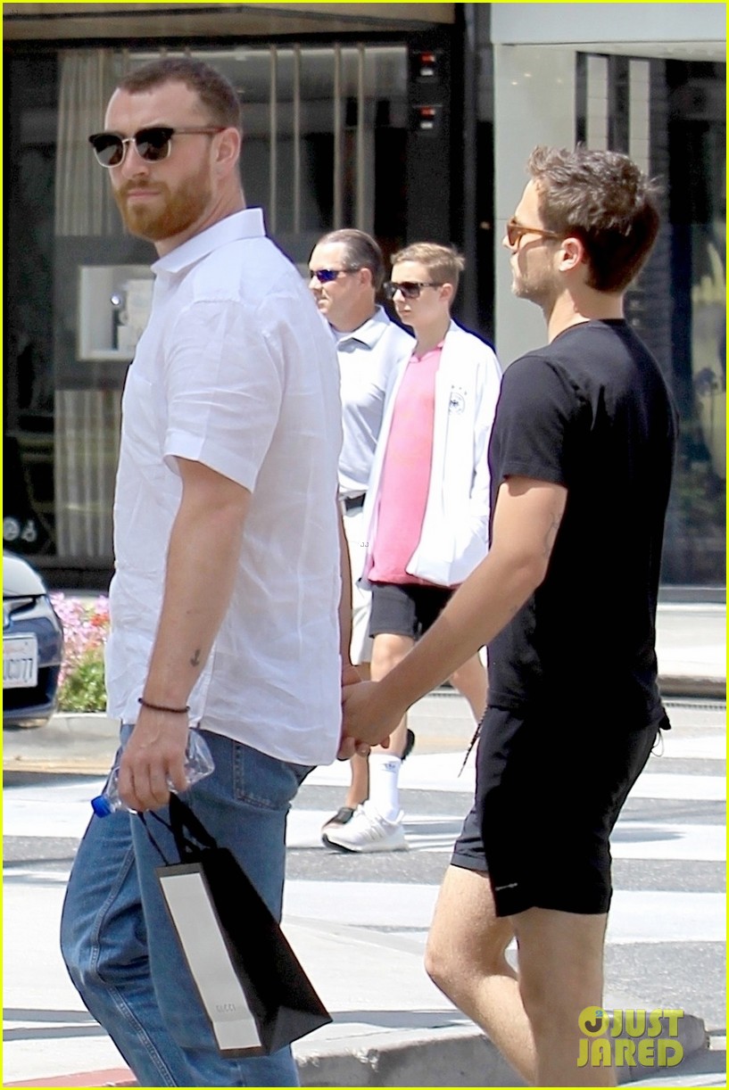 Sam Smith & Boyfriend Brandon Flynn Hold Hands for Rodeo Drive Shopping ...