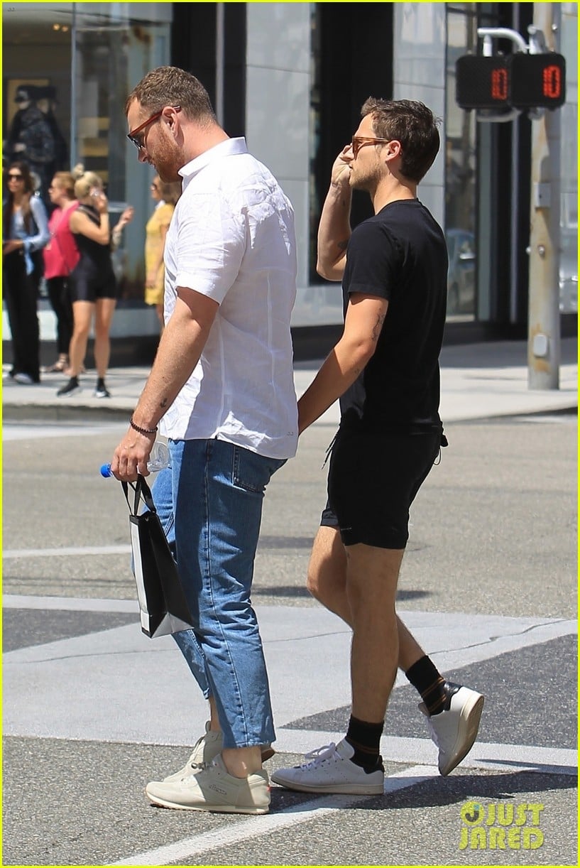 Sam Smith & Boyfriend Brandon Flynn Hold Hands for Rodeo Drive Shopping ...