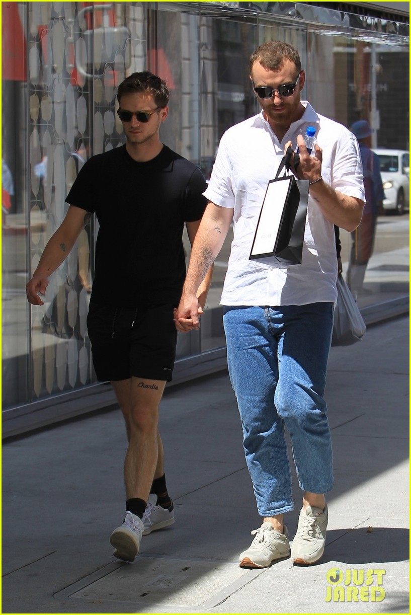 Sam Smith & Boyfriend Brandon Flynn Hold Hands for Rodeo Drive Shopping ...