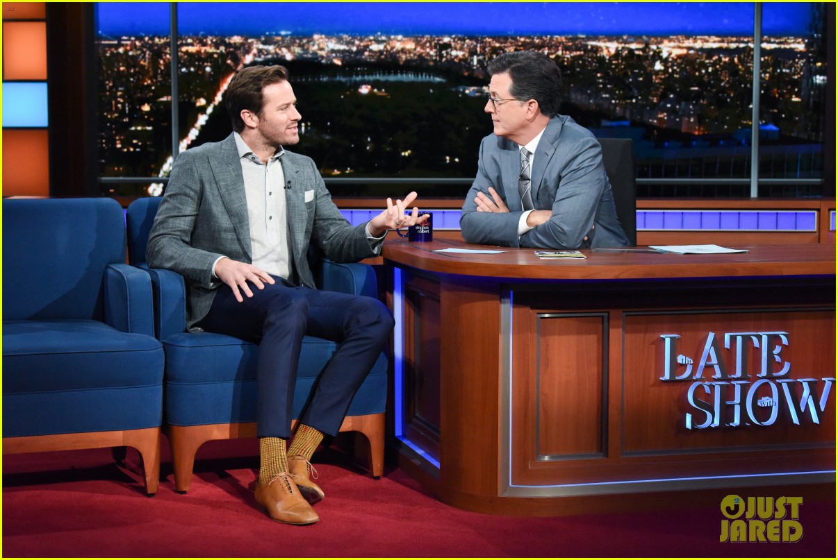 Armie Hammer Tells Stephen Colbert That Fans Keep Asking Him To ...