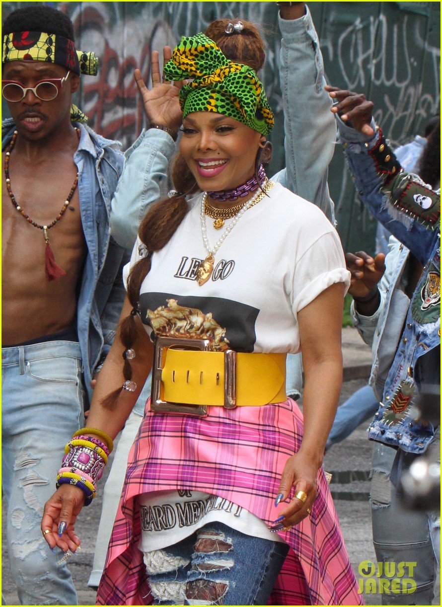 Janet Jackson Gets Colorful While Shooting New Music Video!: Photo ...