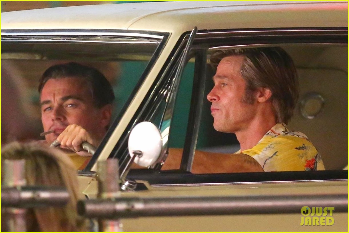 Brad Pitt Sticks His Tongue Out Between Takes for 'Once Upon a Time in Hollywood': Photo 4120271 ...