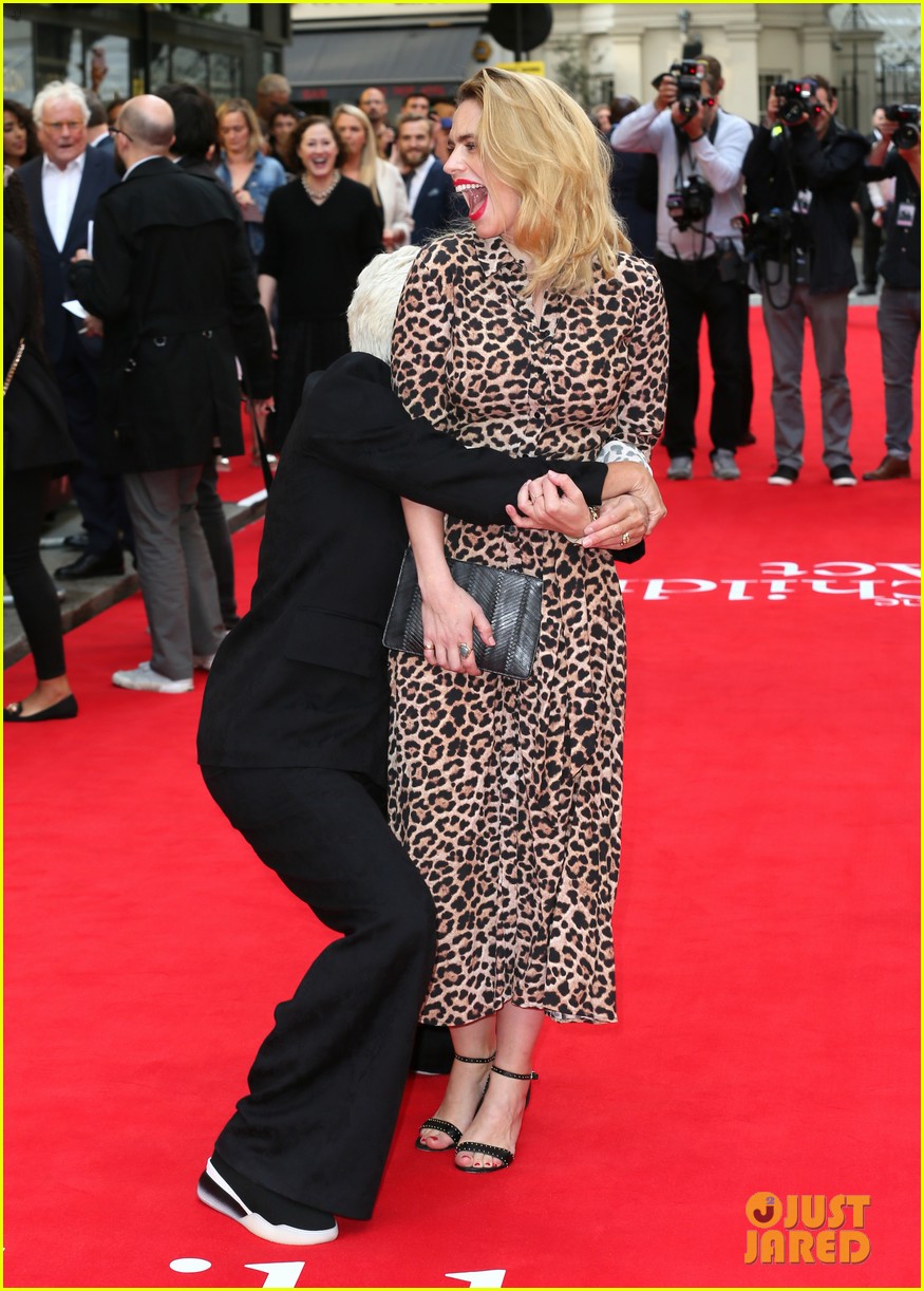 Emma Thompson Attempts to Lift a Shocked Hayley Atwell on the Red ...