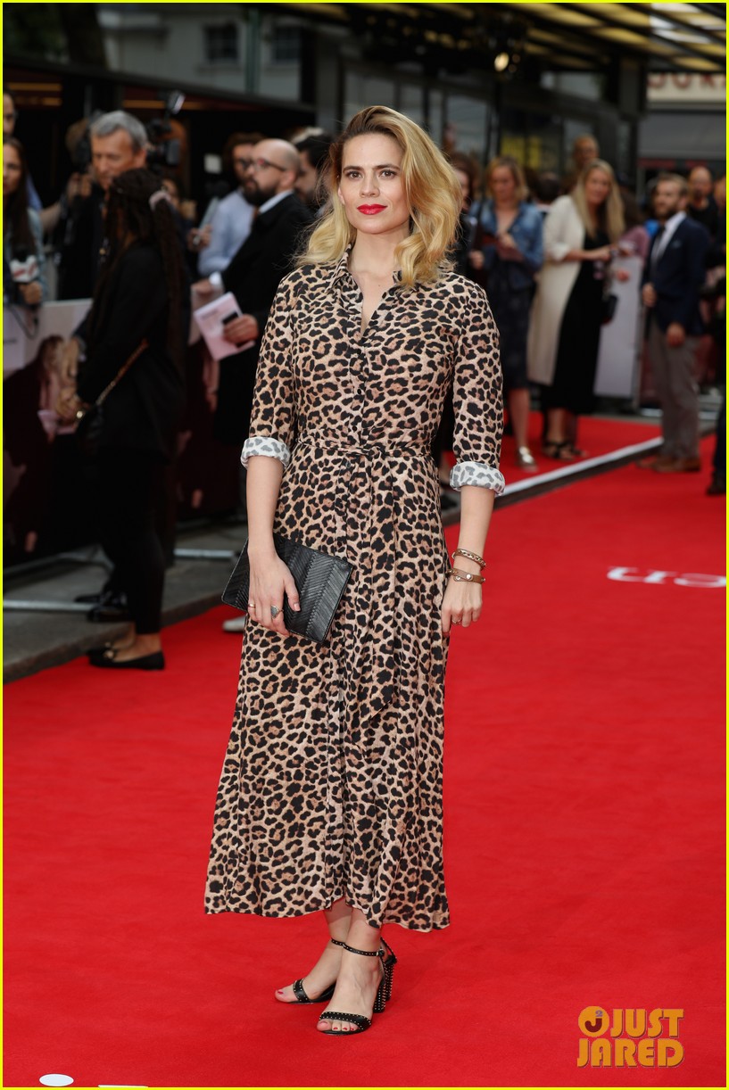 Emma Thompson Attempts to Lift a Shocked Hayley Atwell on the Red ...