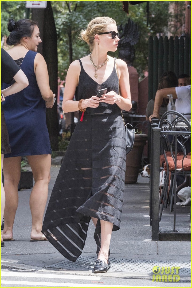 Amber Heard & Ex-Girlfriend Tasya van Ree Meet Up in NYC: Photo 4124205 ...