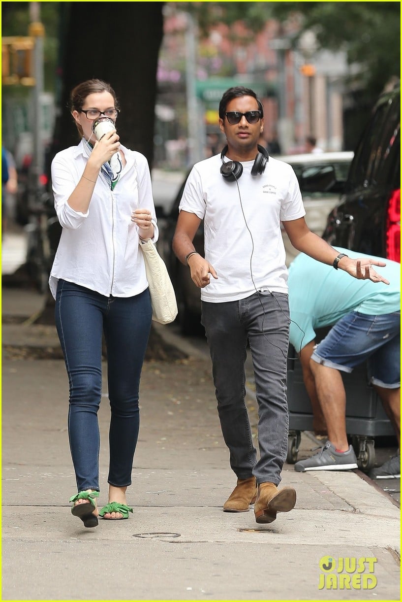 Aziz Ansari Steps Out with Girlfriend Serena Campbell in NYC: Photo ...