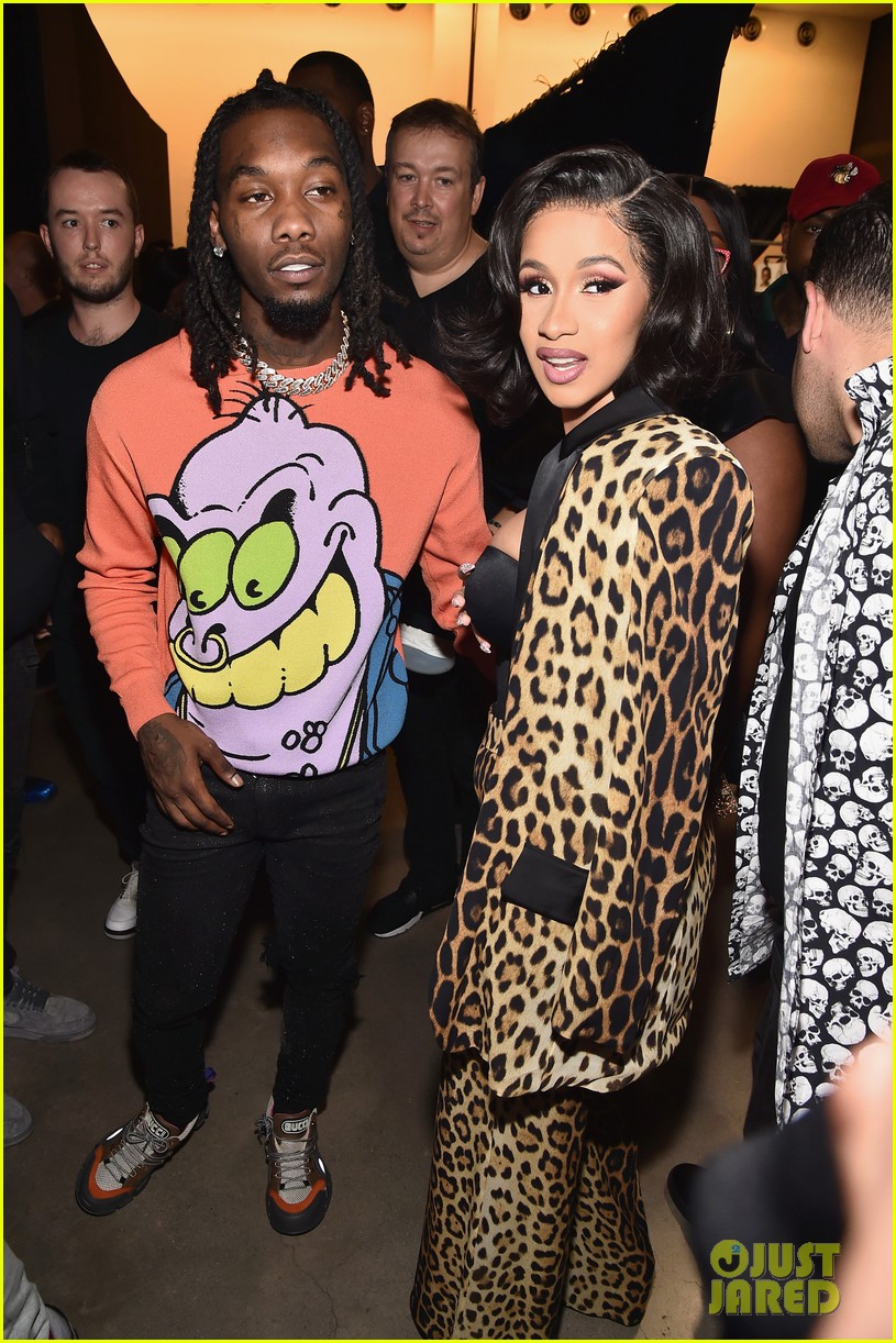 Cardi B & Offset Couple Up at 'Jeremy Scott' NYFW Show!: Photo 4140090 ...