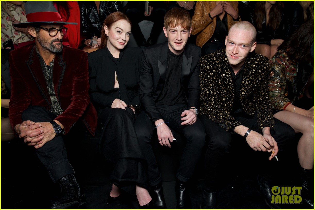 Lindsay Lohan & Brother Dakota Sit Front Row at Star-Studded Saint ...
