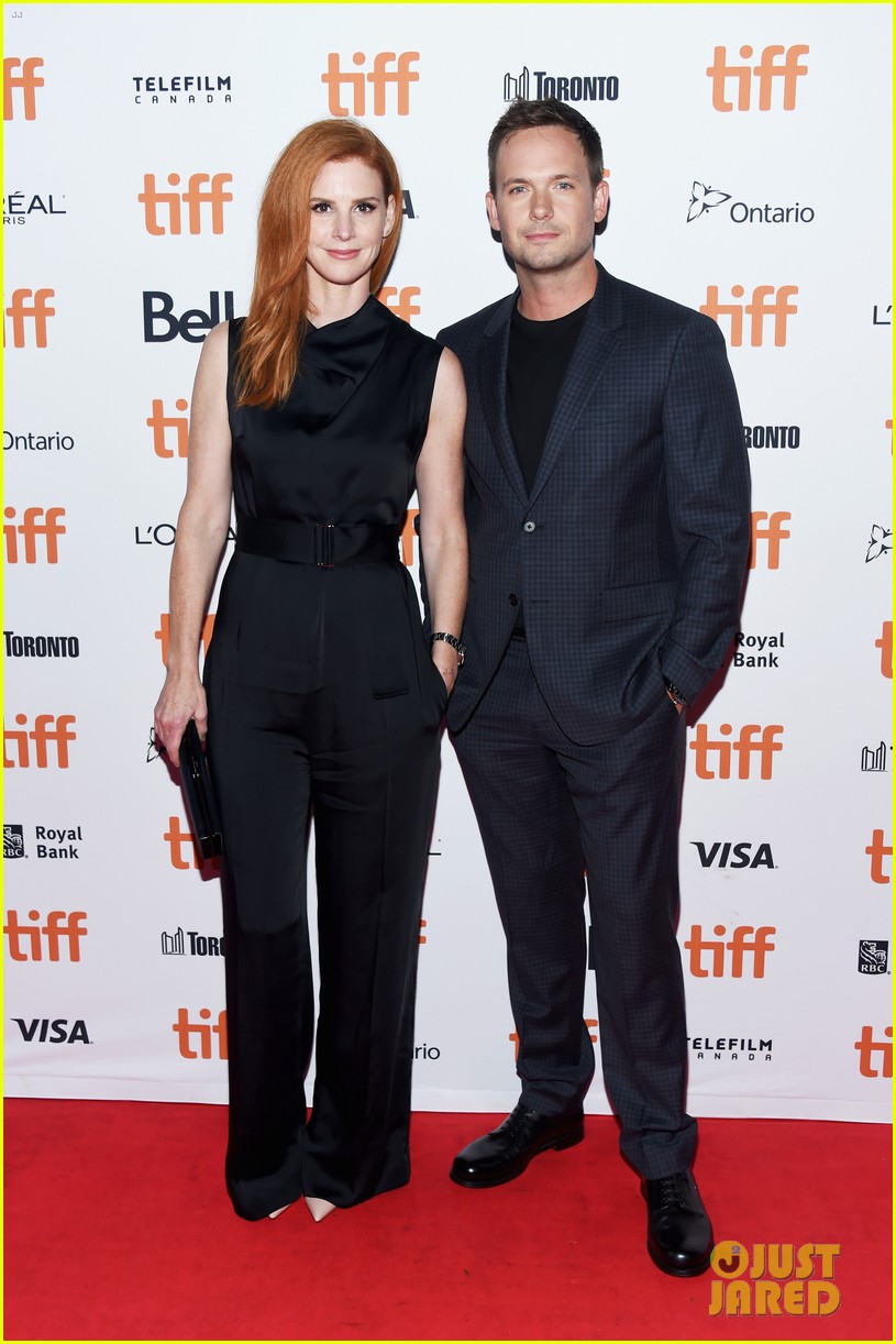 Patrick J. Adams Gets Support From 'Suits' Co-Star Sarah Rafferty at ...