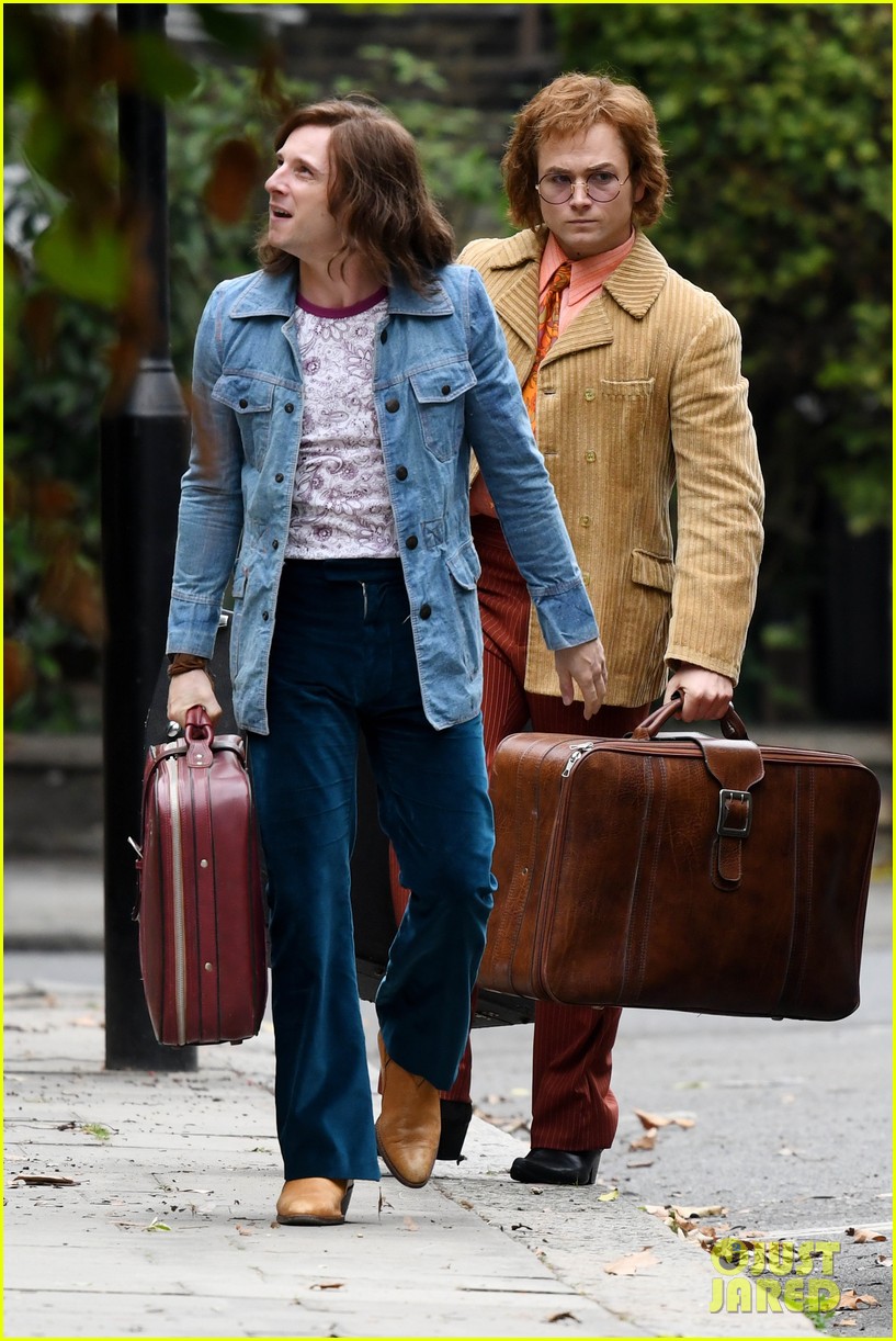 Taron Egerton Transforms Into Elton John Alongside Jamie Bell on ...