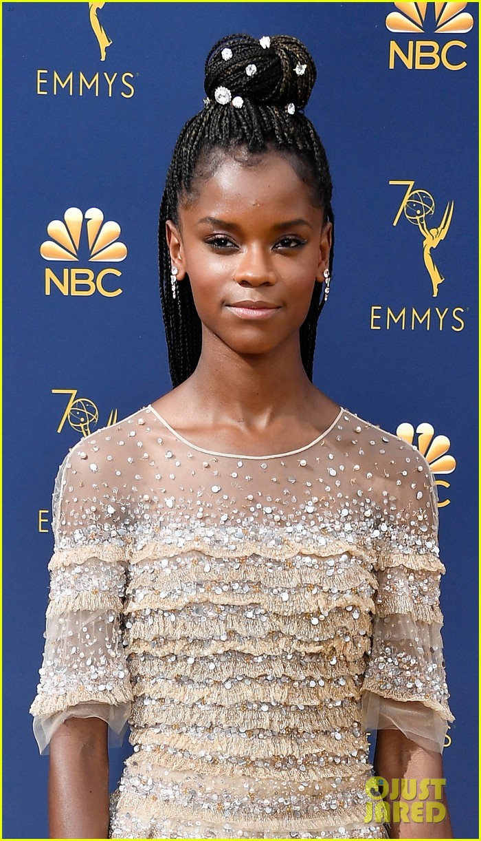 Black Mirror's Letitia Wright Hits the Emmys 2018 Red Carpet: Photo ...