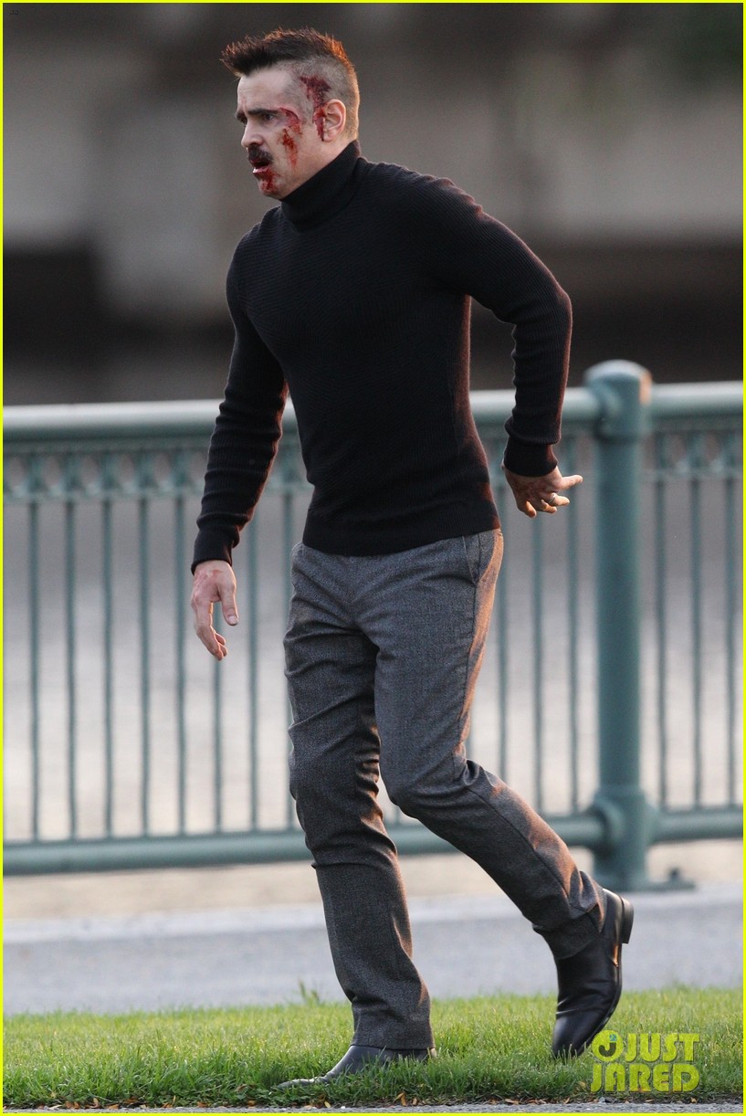 Jessica Chastain & Colin Farrell Are Bloody on the Set of 'Eve'!: Photo ...