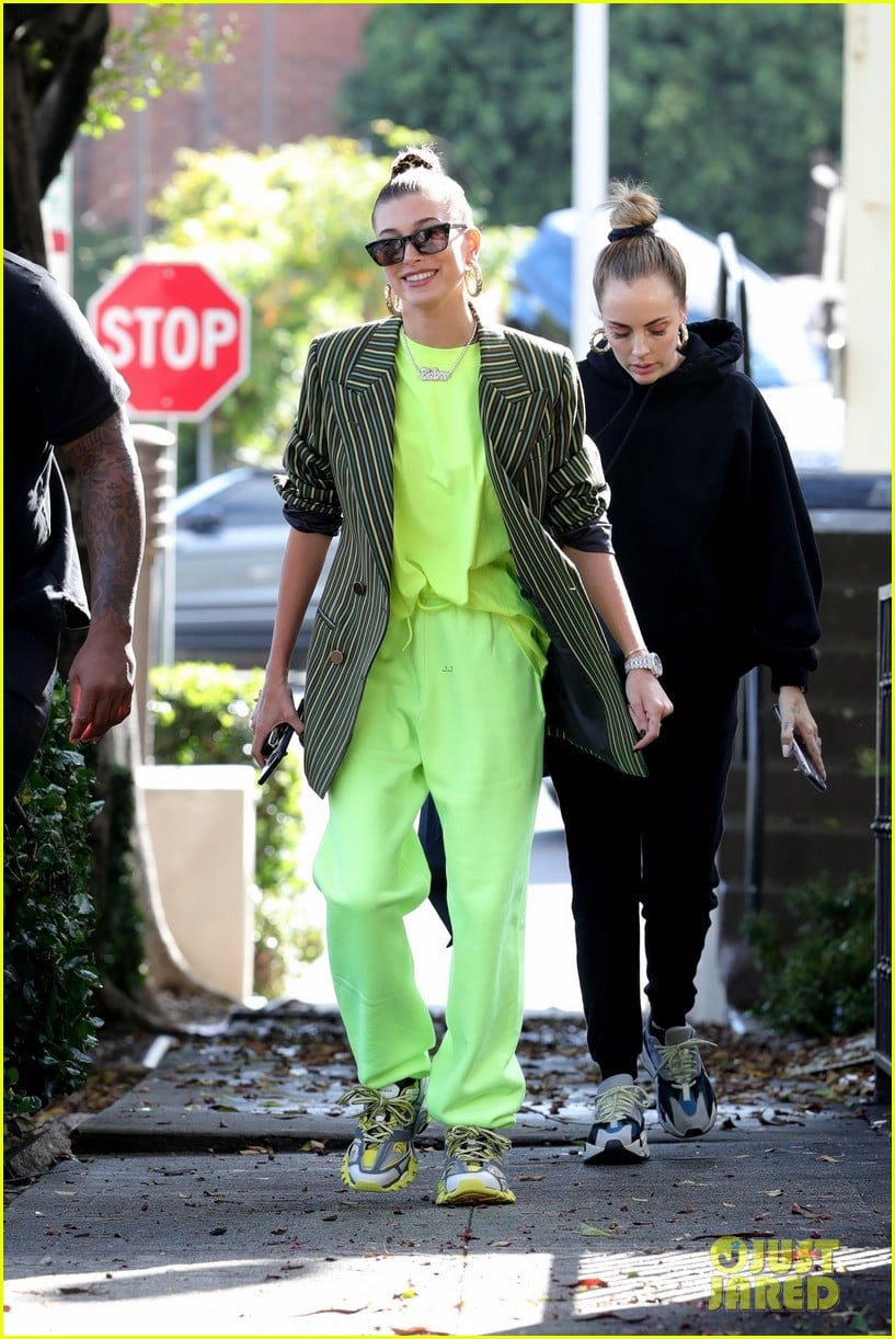 Justin Bieber Hits the Studio as Wife Hailey Supports His Drew Clothing ...