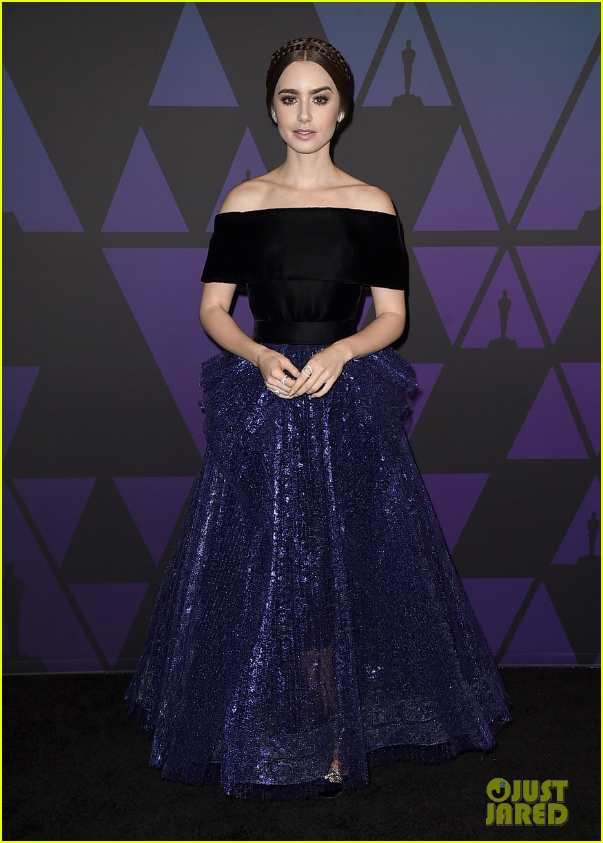 Lily Collins & Chloe Moretz Wow on Governors Awards Carpet!: Photo ...