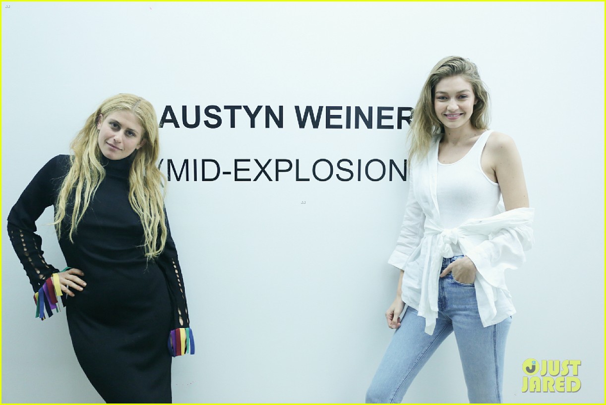 Gigi Hadid Attends Austyn Weiner Exhibit Opening In Miami: Photo ...