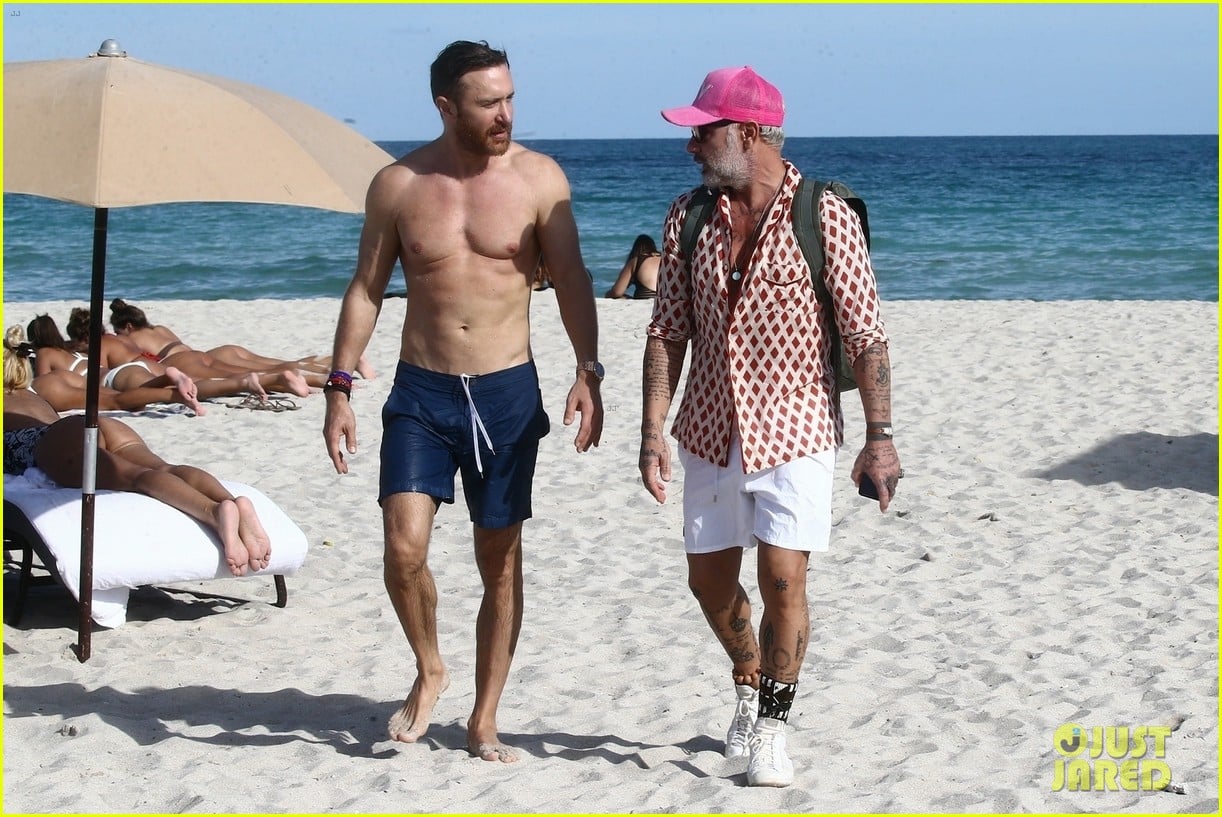 DJ David Guetta Bares Ripped Beach Body at 51: Photo 4185336 | Bikini ...