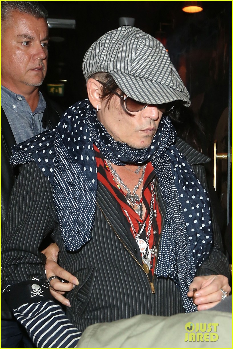 Johnny Depp Heads Out After Performing at Chuck Berry Tribute Concert ...