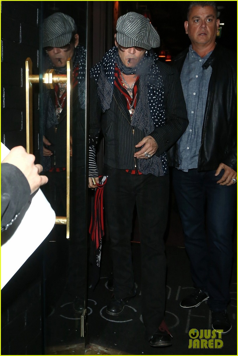 Johnny Depp Heads Out After Performing at Chuck Berry Tribute Concert ...