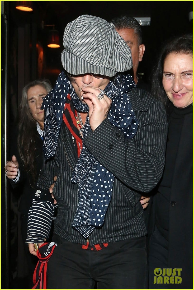 Johnny Depp Heads Out After Performing at Chuck Berry Tribute Concert ...
