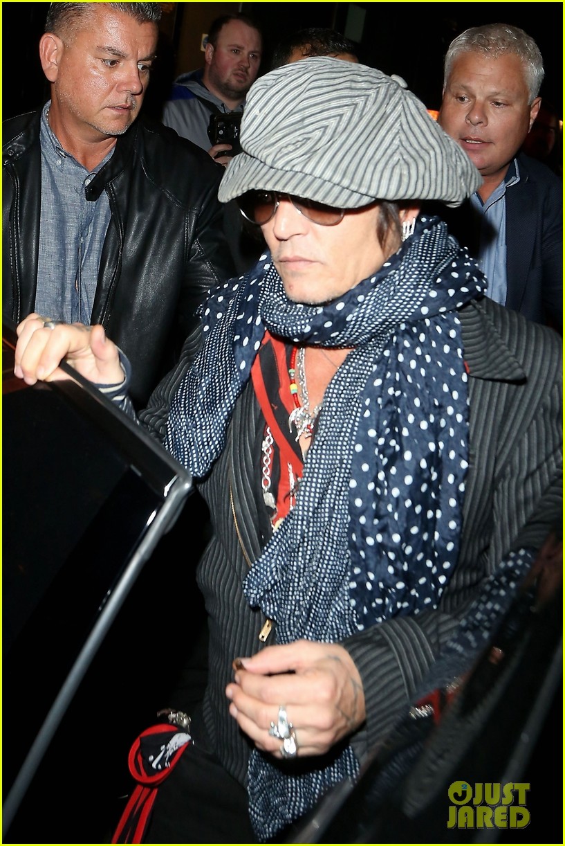 Johnny Depp Heads Out After Performing at Chuck Berry Tribute Concert ...