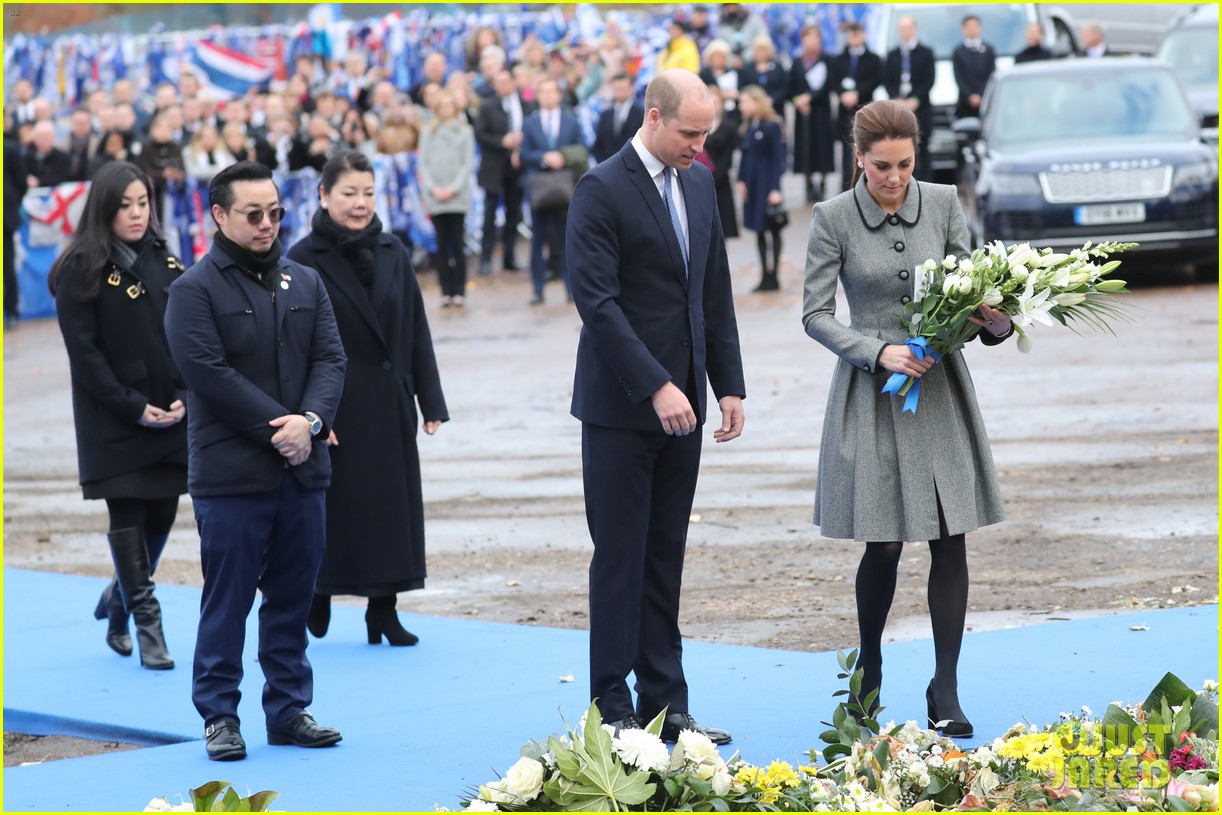 Duchess Kate Middleton & Prince William Pay Respects to Helicopter ...