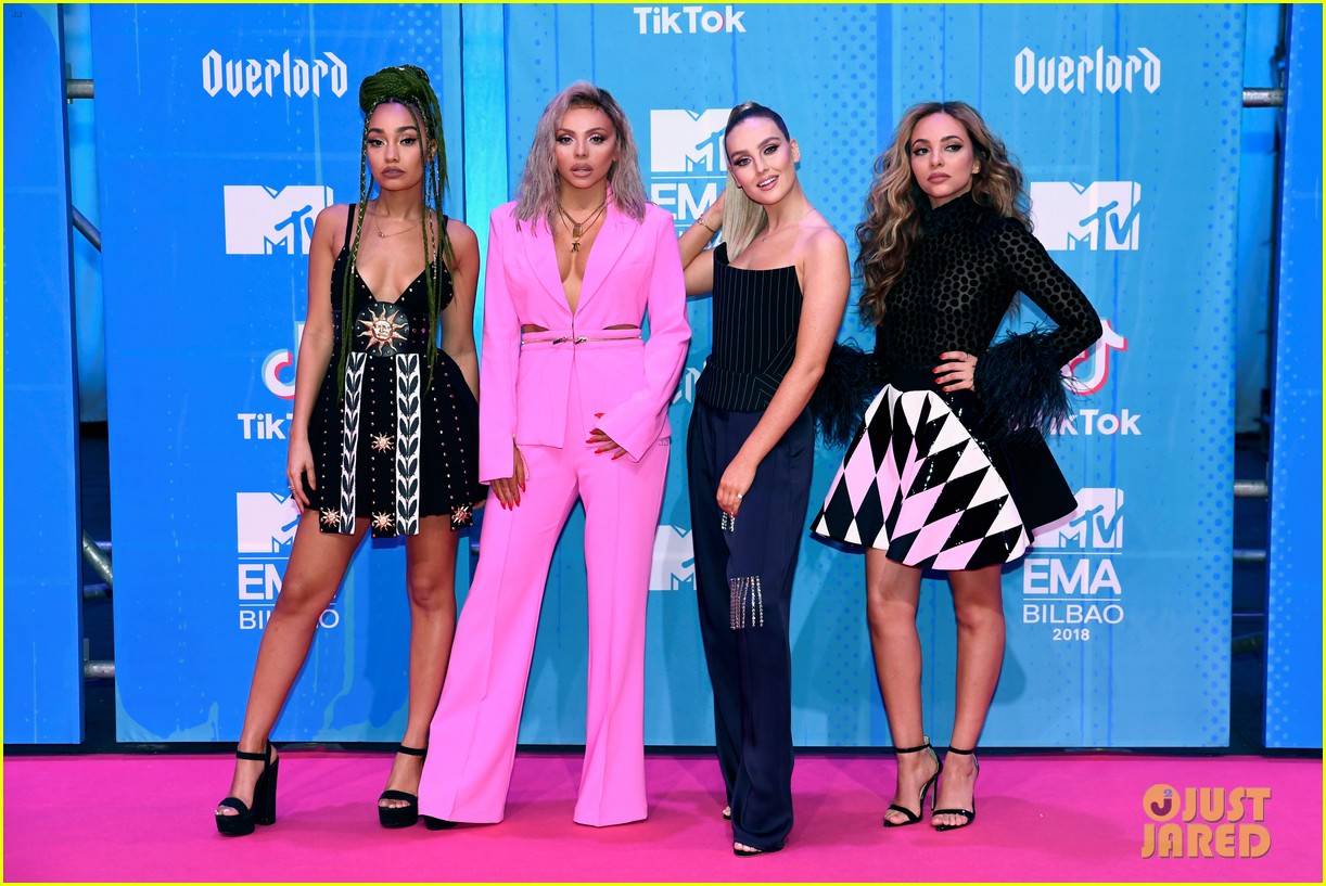 Little Mix Hit the Pink Carpet Ahead of Performance at MTV EMAs 2018 ...