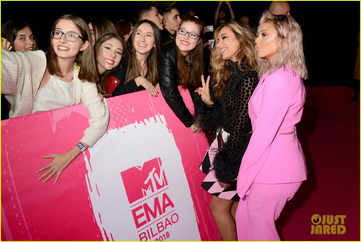 Little Mix Hit the Pink Carpet Ahead of Performance at MTV EMAs 2018 ...