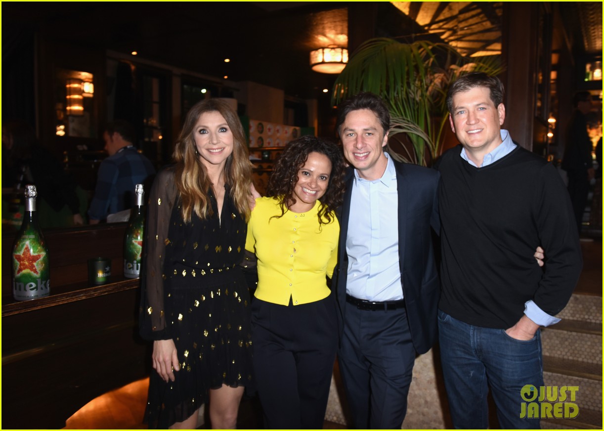 Zach Braff, Donald Faison, & Sarah Chalke Have 'Scrubs' Reunion at ...