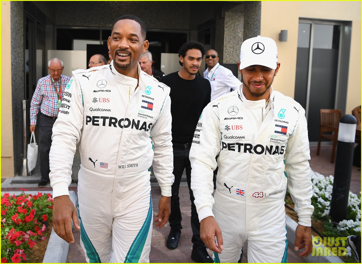 Will Smith Supports Lewis Hamilton at Abu Dhabi Grand Prix!: Photo ...