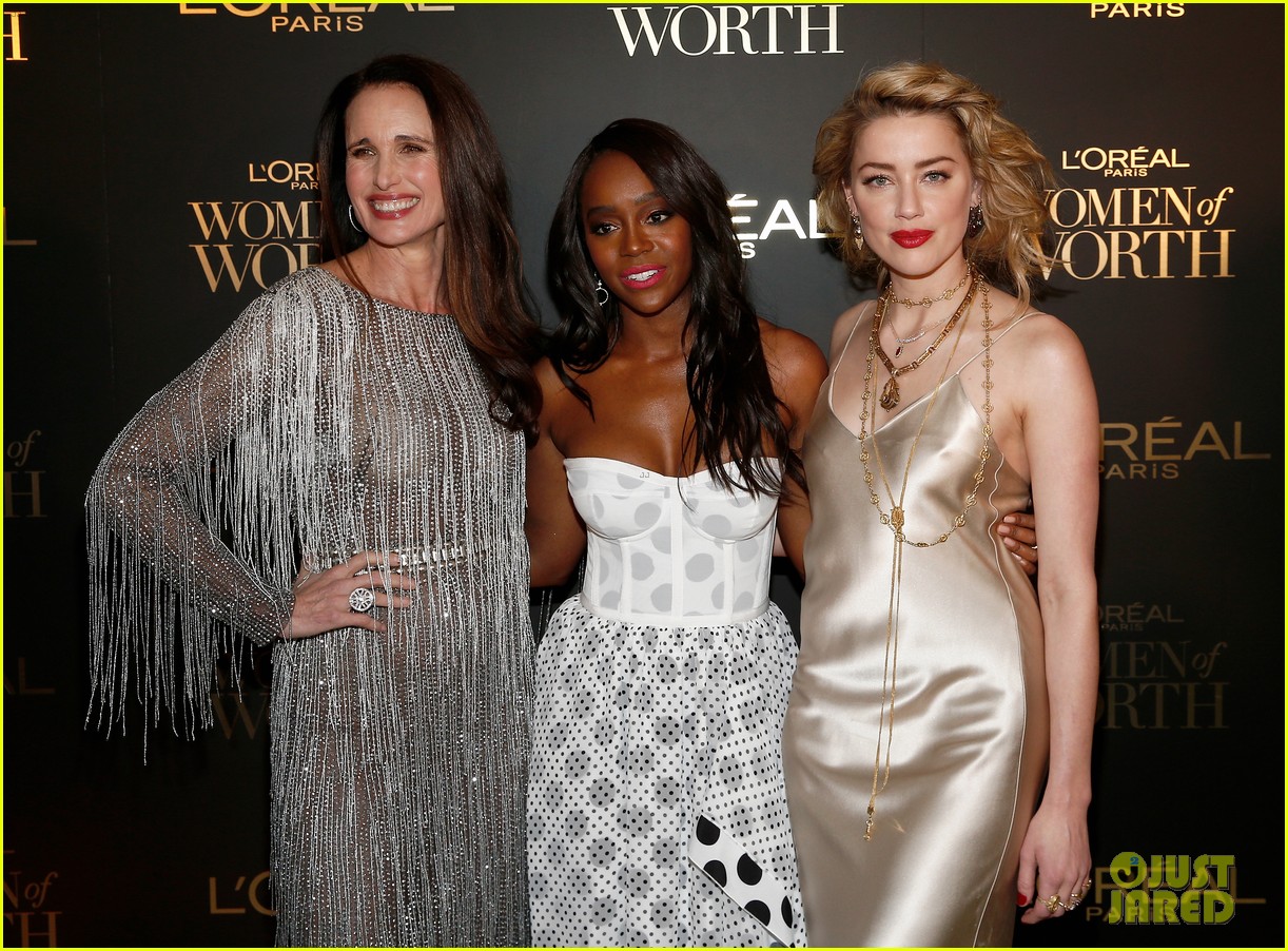 Amber Heard & Eva Longoria Help Celebrates L'Oreal's Women of Worth ...