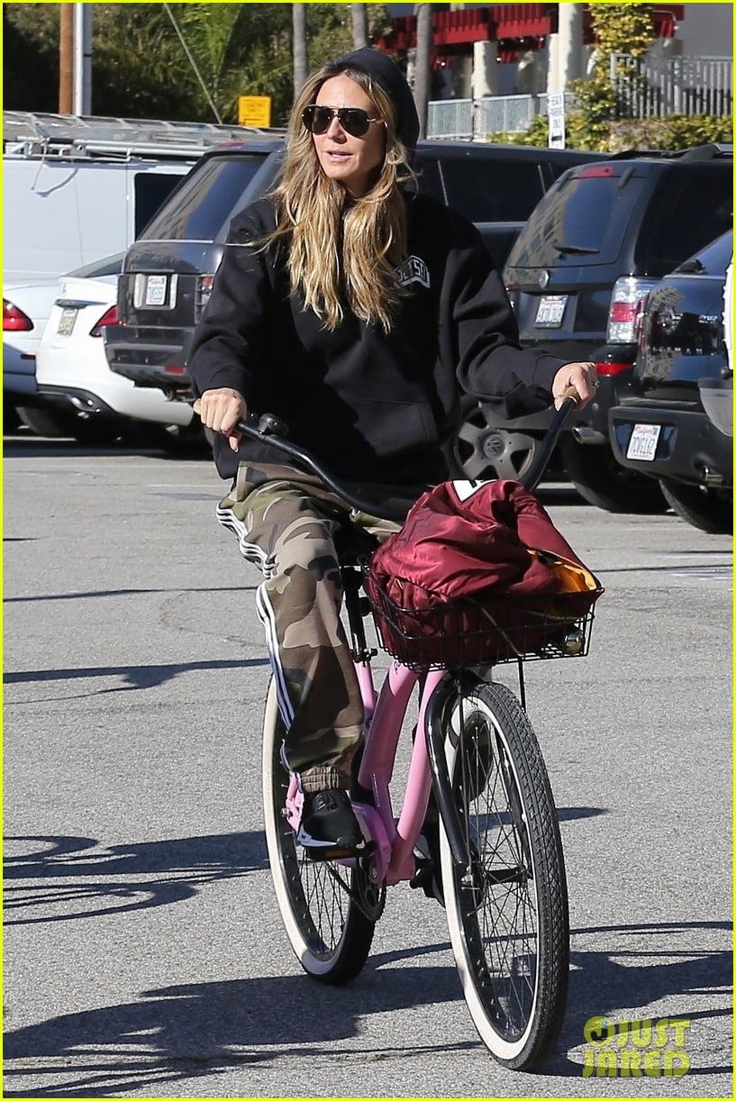 Newly Engaged Heidi Klum & Tom Kaulitz Go Bike Riding Together: Photo ...